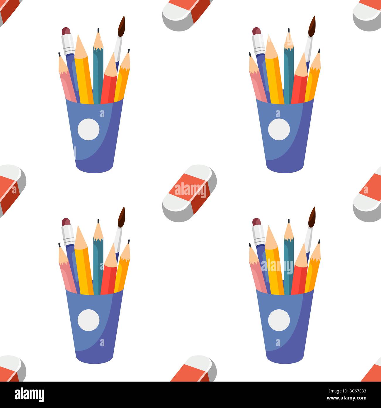Drawing design desk organizer Stock Vector Images - Alamy