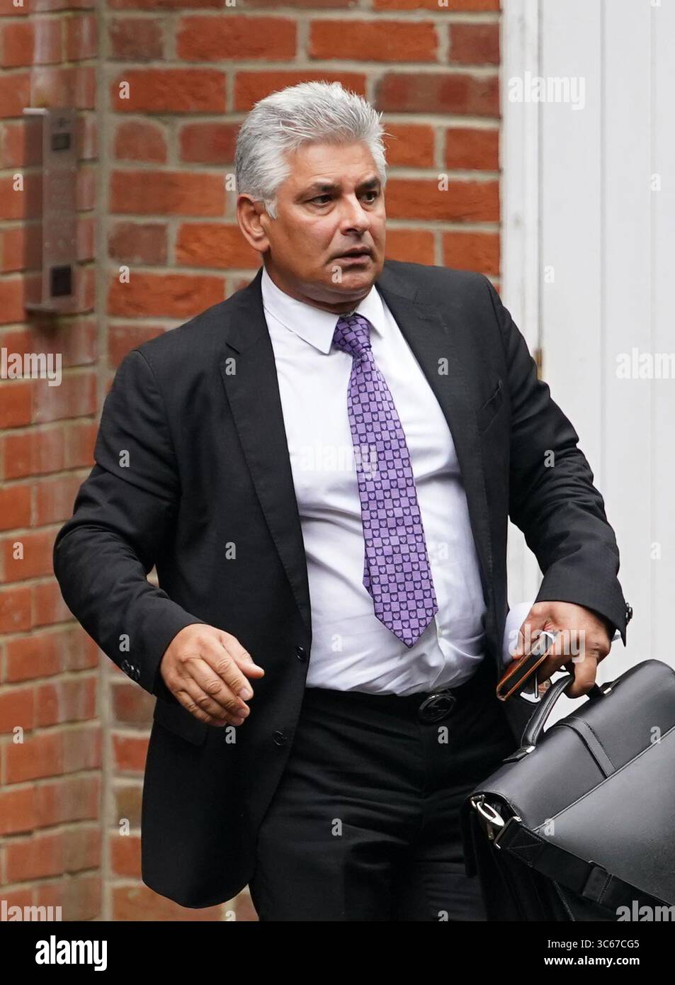 Dr Faramarz Shemirani, outside Oakwood House in Maidstone, Kent, for ...