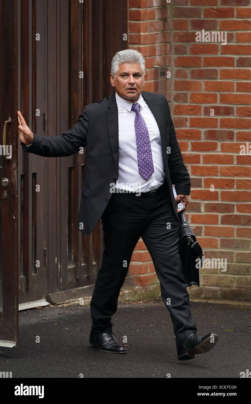 Dr Faramarz Shemirani, outside Oakwood House in Maidstone, Kent, for ...
