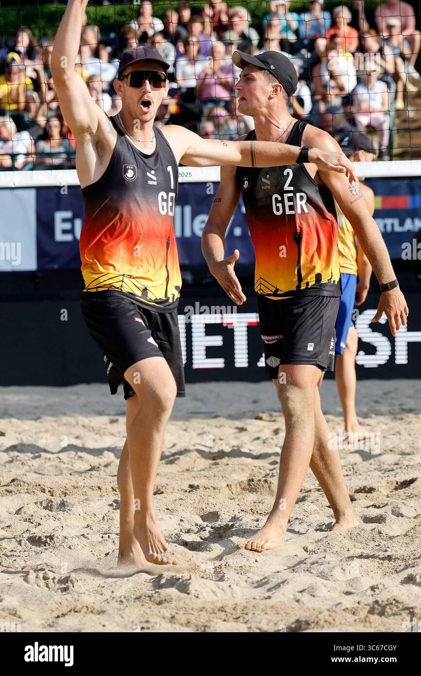 Düsseldorf, Deutschland, CEV EuroBeachVolley 2025 Europameisterschaft ...