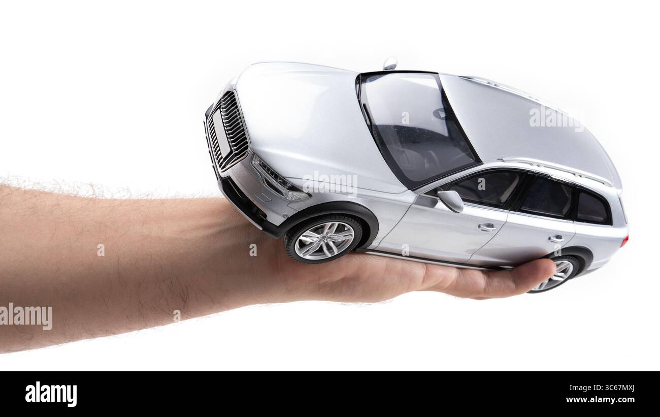 Silver suv car driving hi-res stock photography and images - Alamy