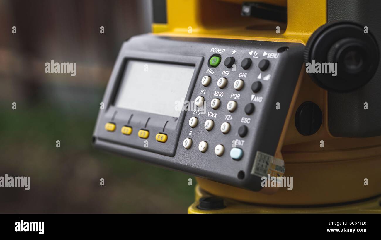 Topcon GTS-102N total station measures angles, distances, and ...