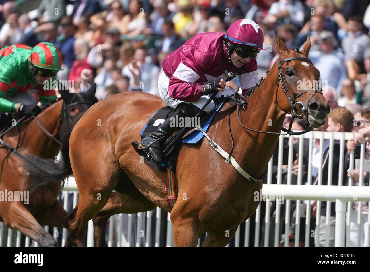 Gold Dancer ridden by Sean O'Keeffe on their way to winning the ...