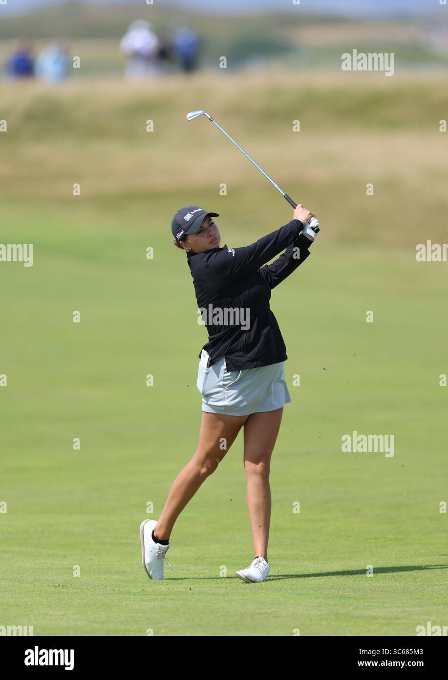 USA's Alexa Pano plays from the 18th on day one of the 2025 AIG Women's ...