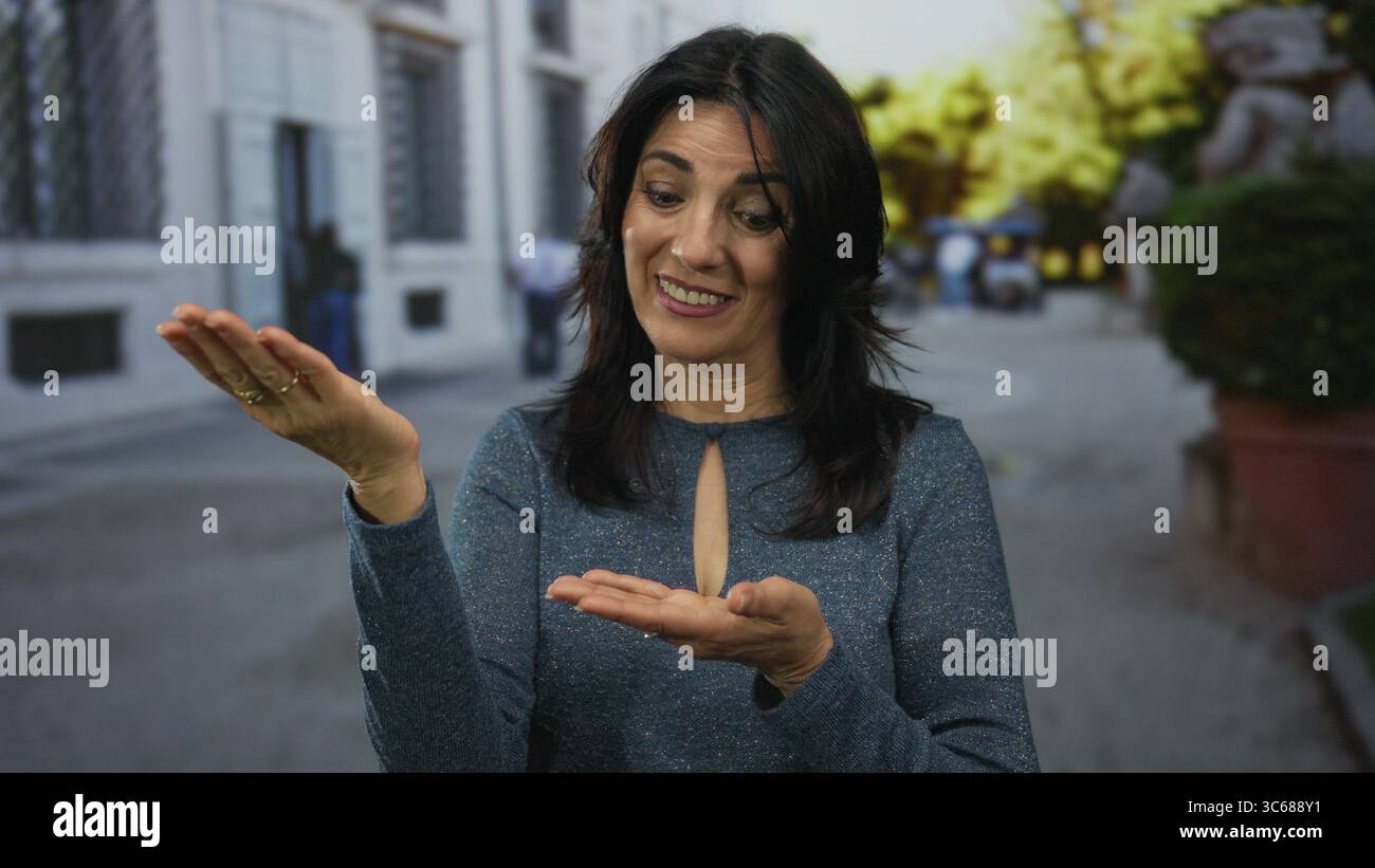 Woman raised eyebrows gestures hi-res stock photography and images - Alamy