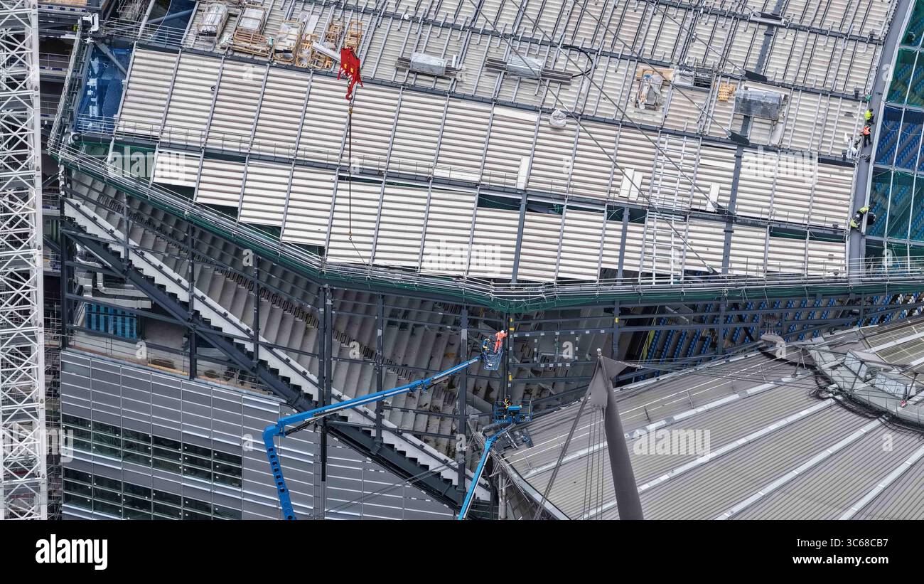 The North Stand of the Etihad Stadium is presently being expanded as ...