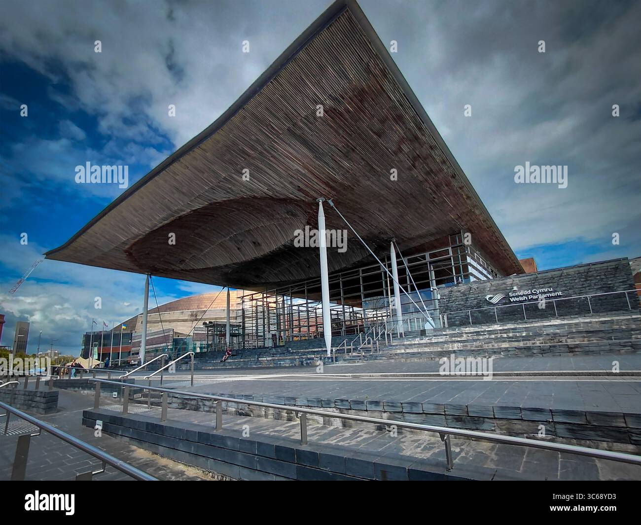 Editorial CARDIFF, UK - July 28, 2025: The Senedd Cymru Welsh ...