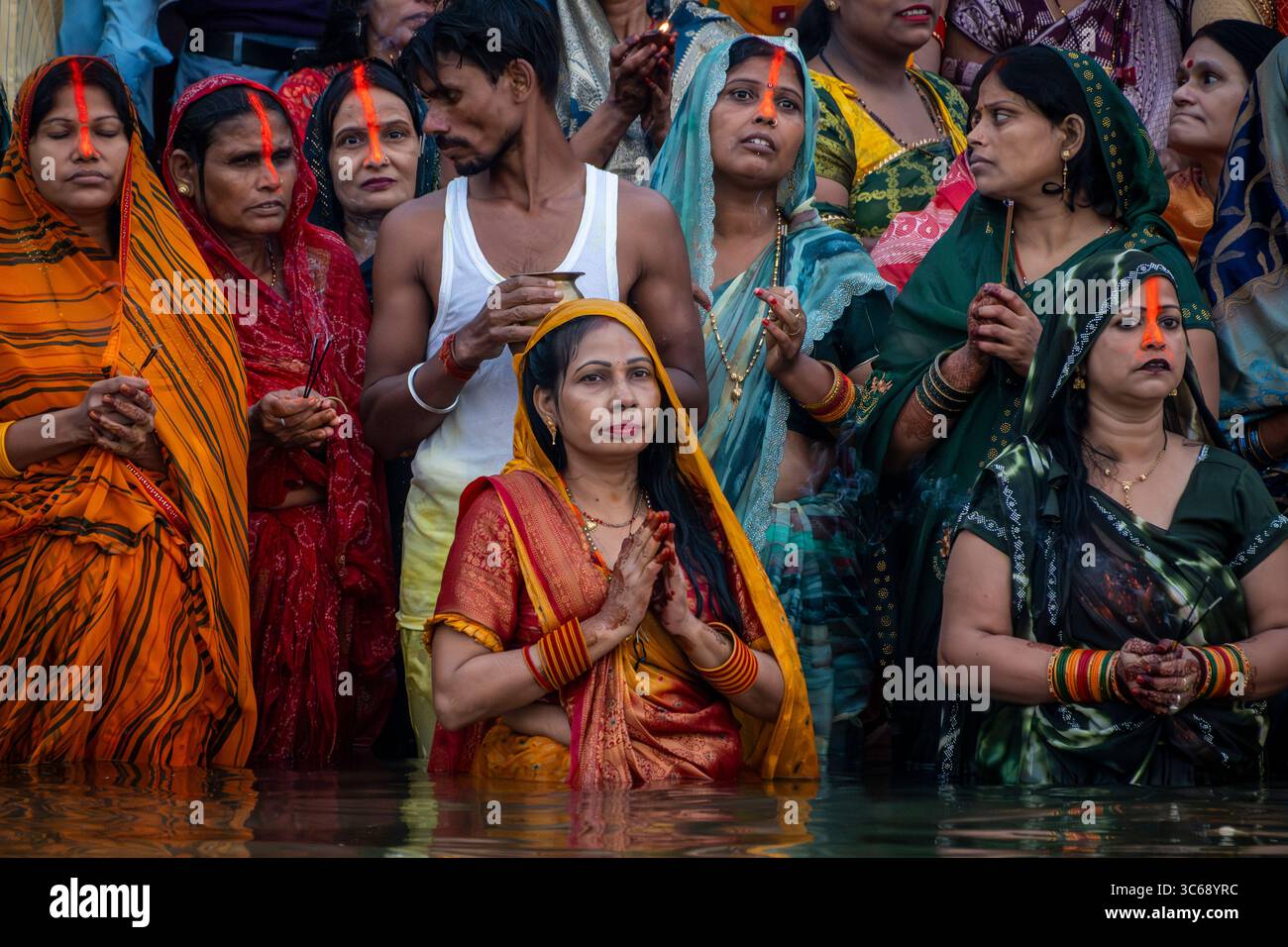 Rituals during Chhath Puja, Varanasi, India Stock Photo - Alamy