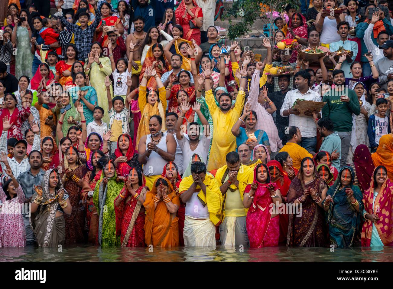 Rituals during Chhath Puja, Varanasi, India Stock Photo - Alamy