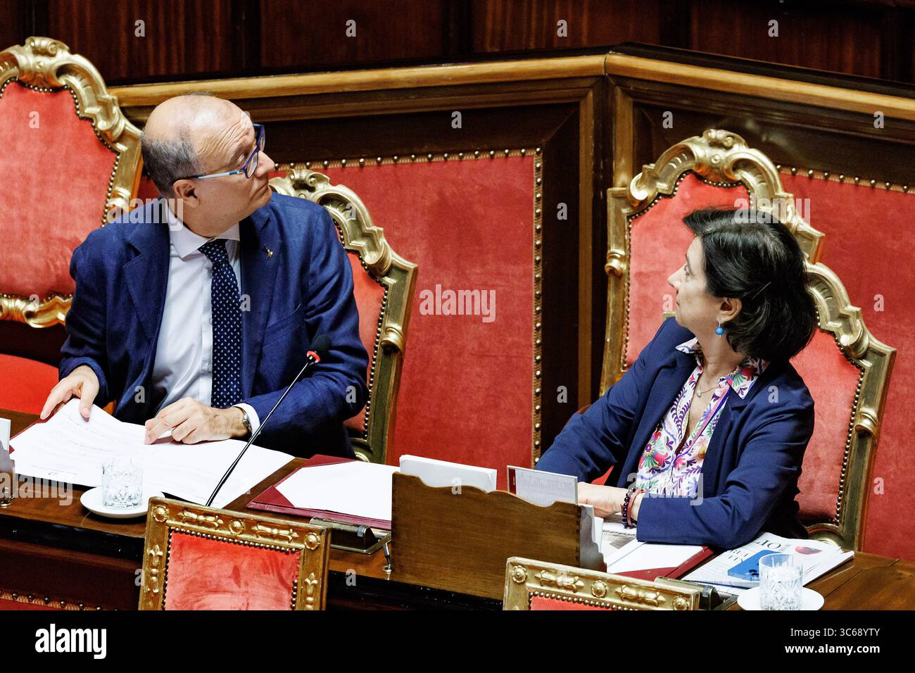 Roma, Italia. 31st July, 2025. La ministra per la Famiglia Eugenia ...