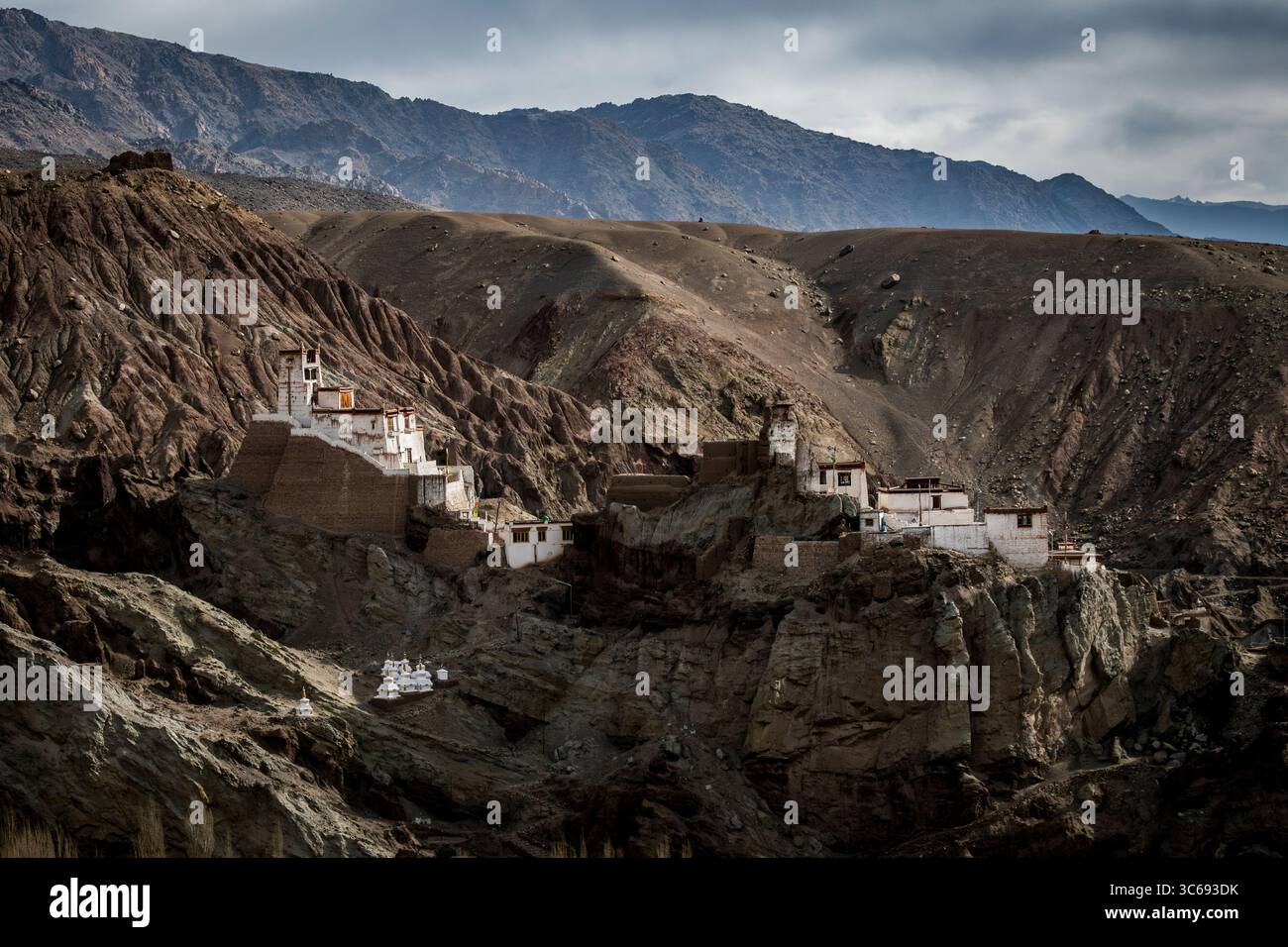 The buddhist monastery in ladakh basgo hi-res stock photography and ...