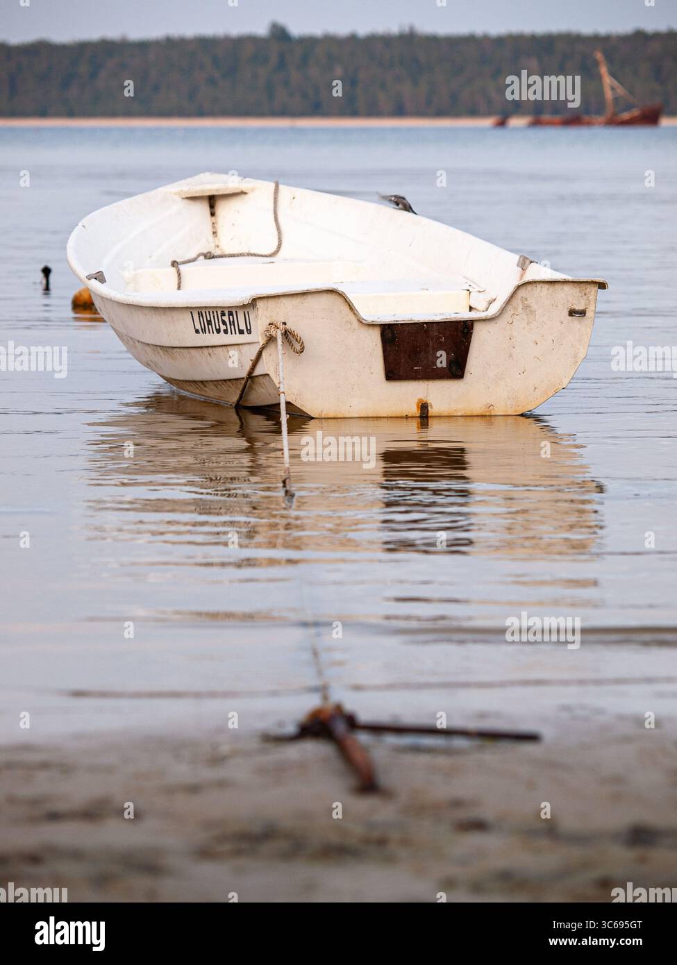 Small boat floating in baltic hi-res stock photography and images - Alamy