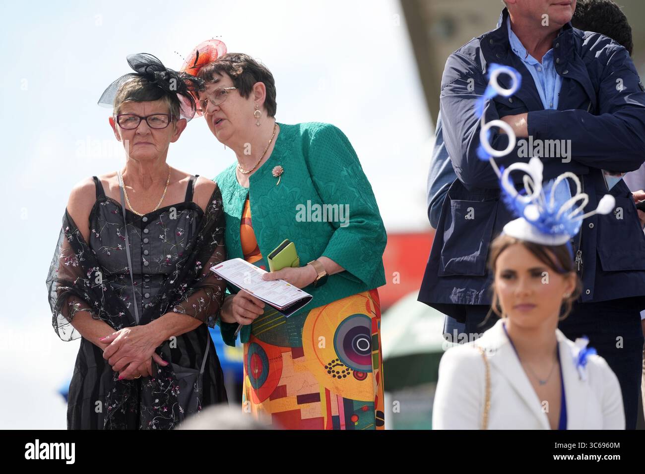 Racegoers in the parade ring ahead of the Arthur Guinness Irish EBF ...