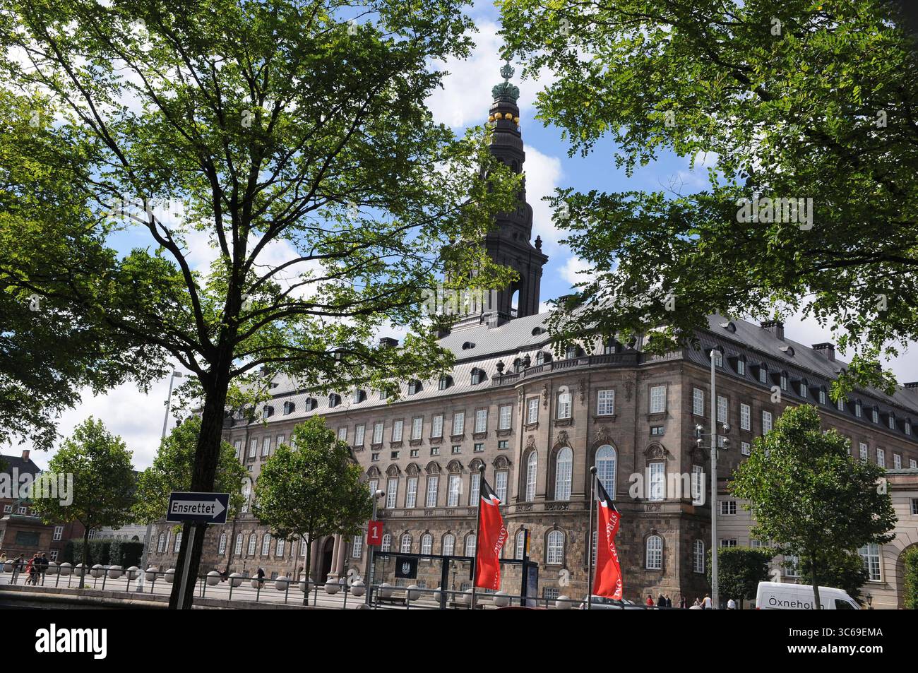 Copenhagen/ Denmark/28 JULY 2025/Danish parliament building folketinget also part of ...