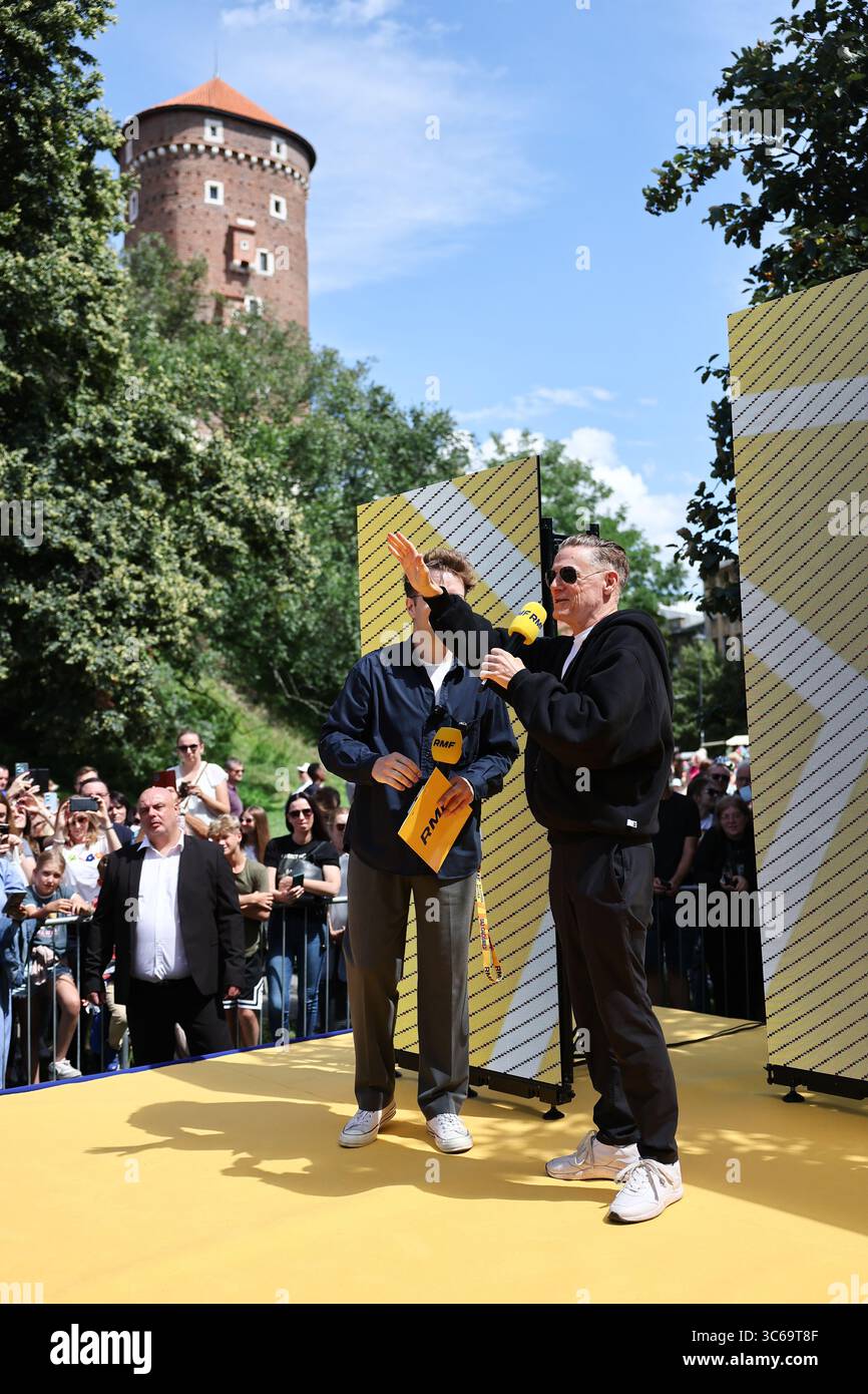 Krakow, Poland. July 31, 2025. Canadian singer Bryan Adams unveils his ...
