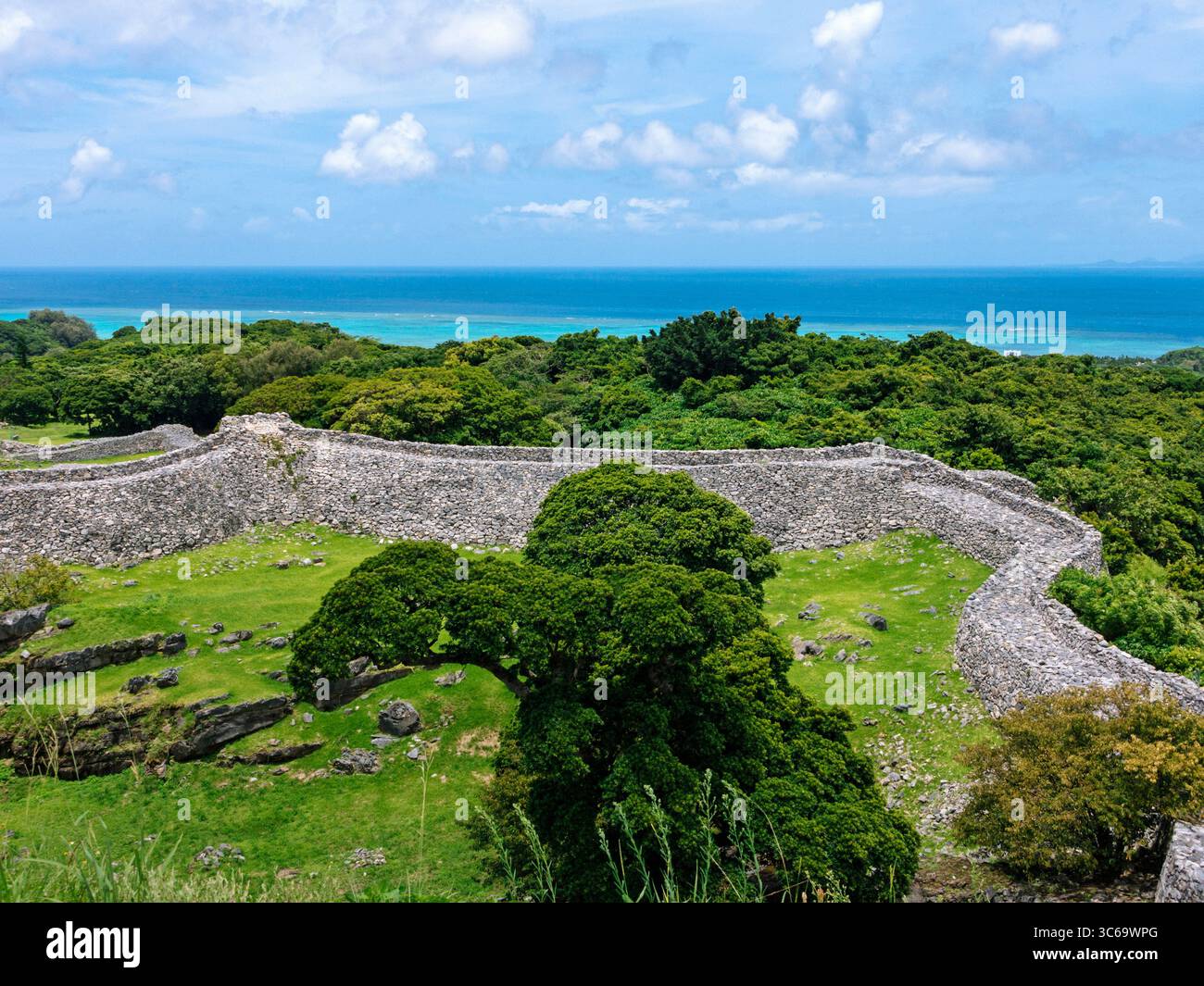 Nakijin catsle ruins in Okinawa Stock Photo - Alamy