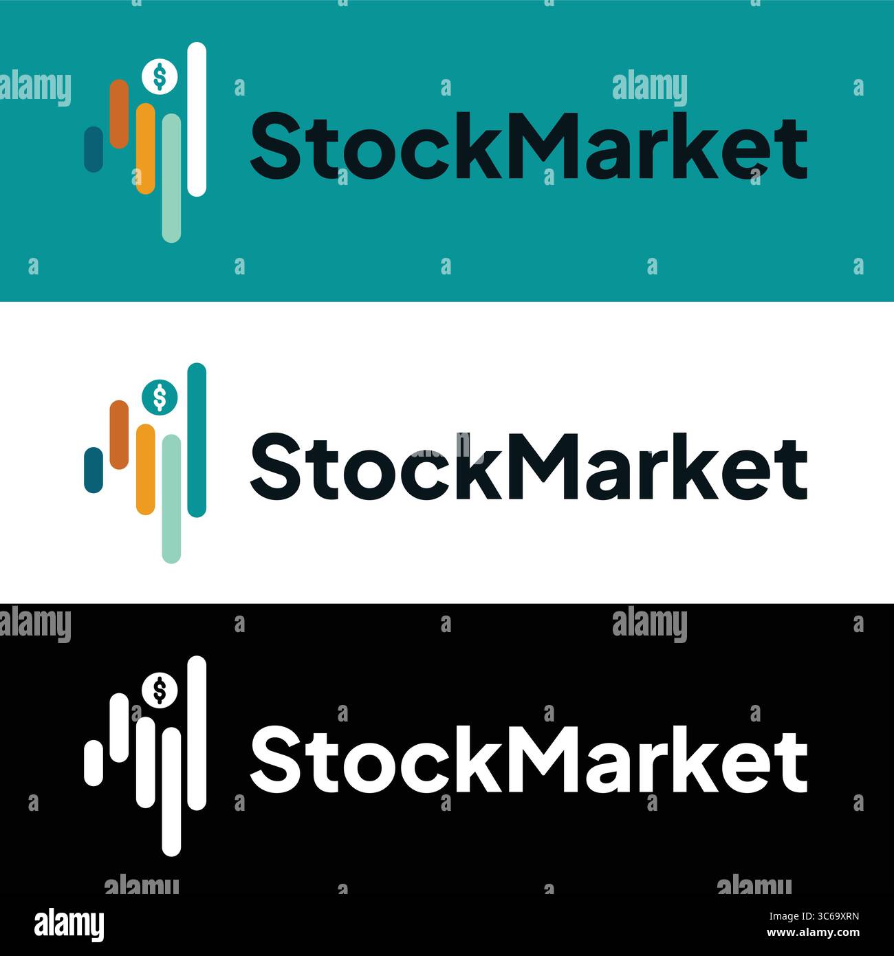 Stock Market Logo Template – Finance, Investment & Trading Branding ...