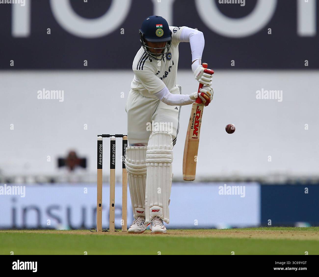 London, England, July 31 2025: Shubman Gill (77 India) batting during ...