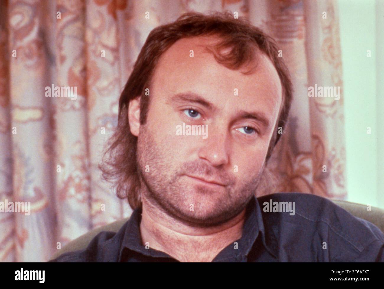 Pop singer Phil Collins in 1985. (AP Photo Stock Photo - Alamy
