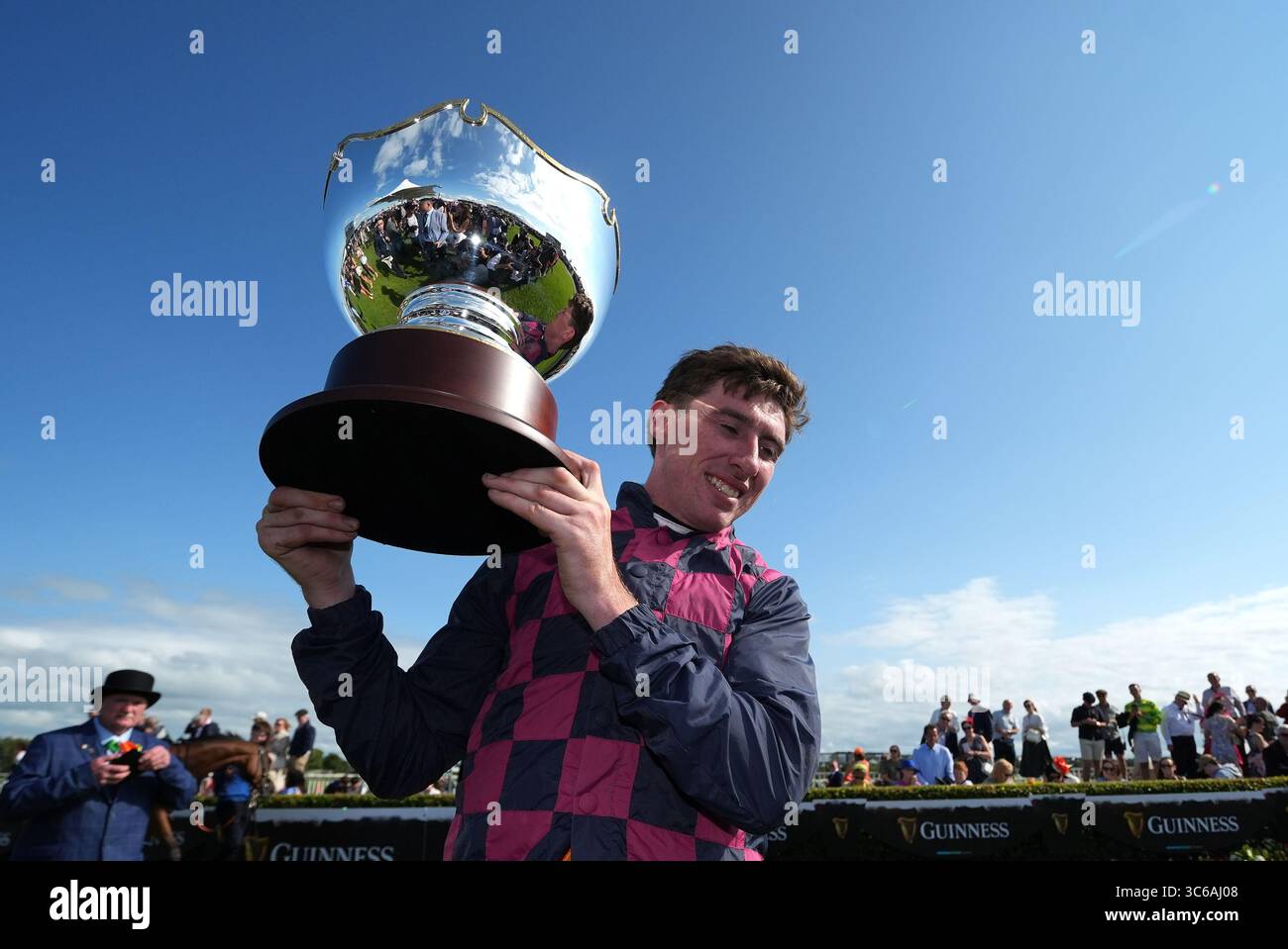 Jack Kennedy with the trophy after winning the Guinness Galway Hurdle ...
