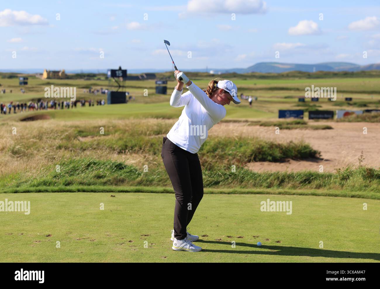 England's Lottie Woad on the 15th tee on day one of the 2025 AIG Women ...