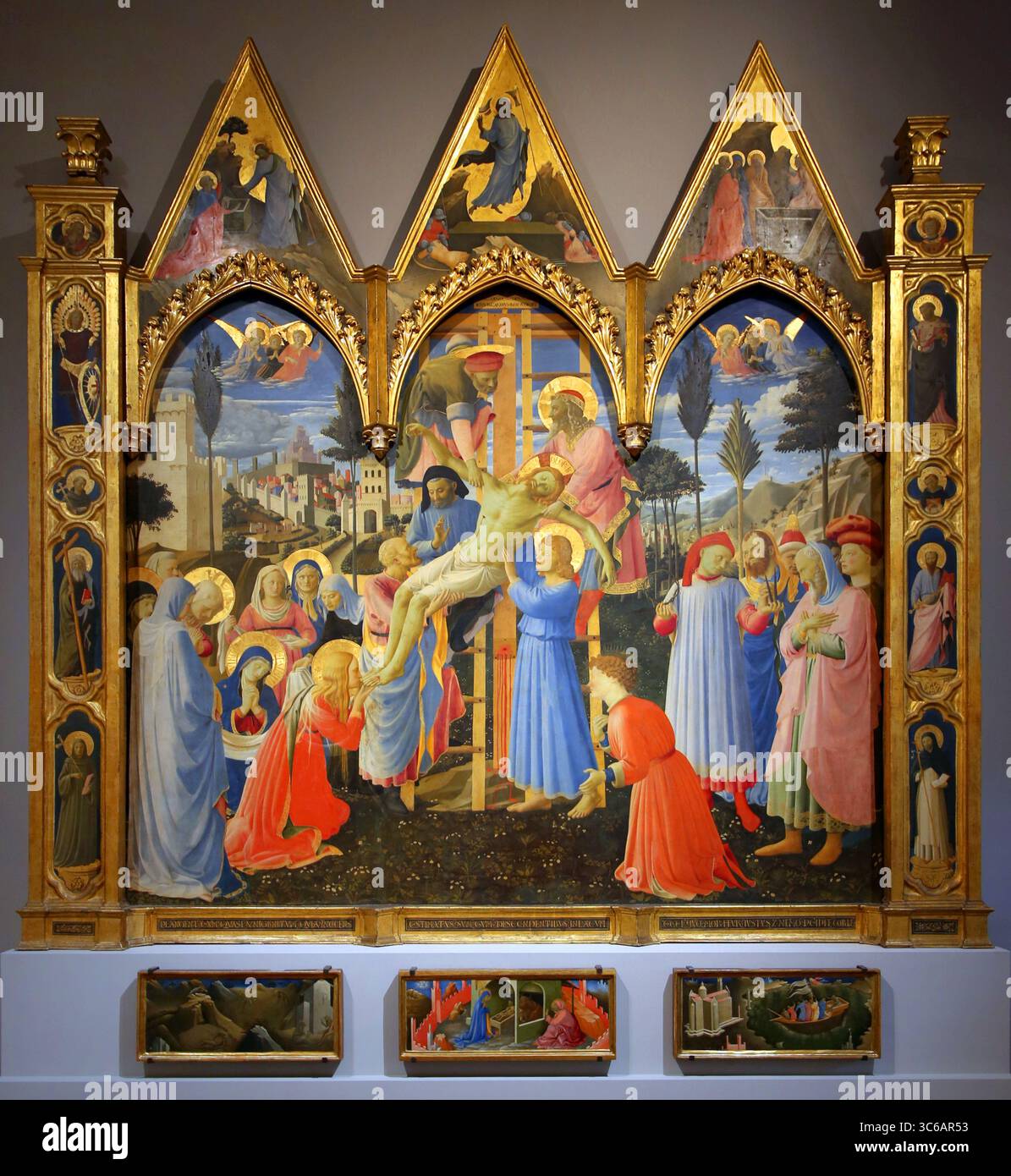 painting by Fra Angelico - Fra Angelico Lorenzo Monaco - Deposition of ...