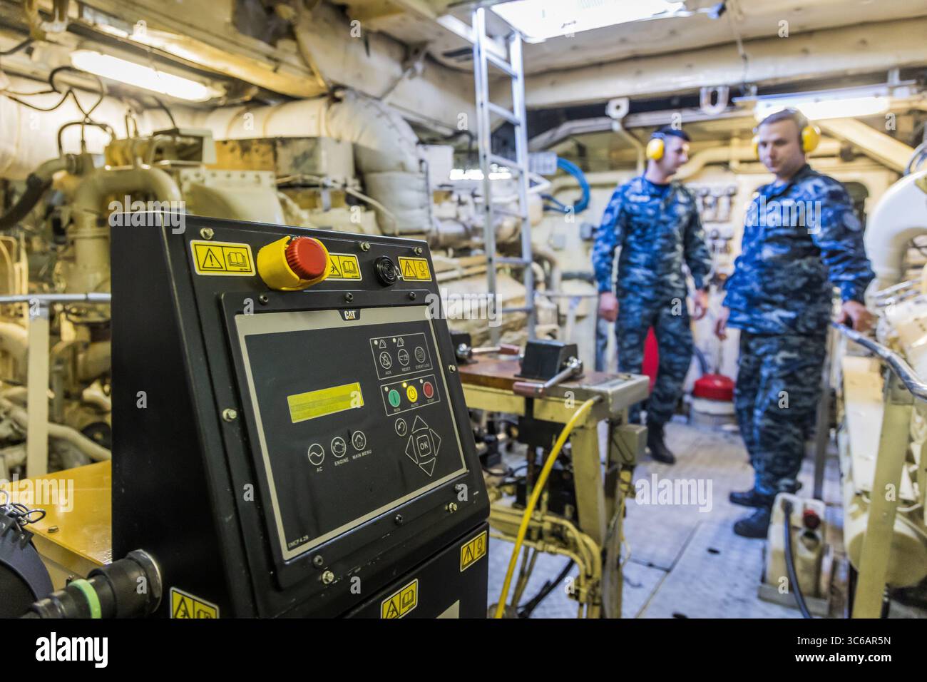 Split, Croatia. 23rd July, 2025. Members of Croatian Navy are seen at ...