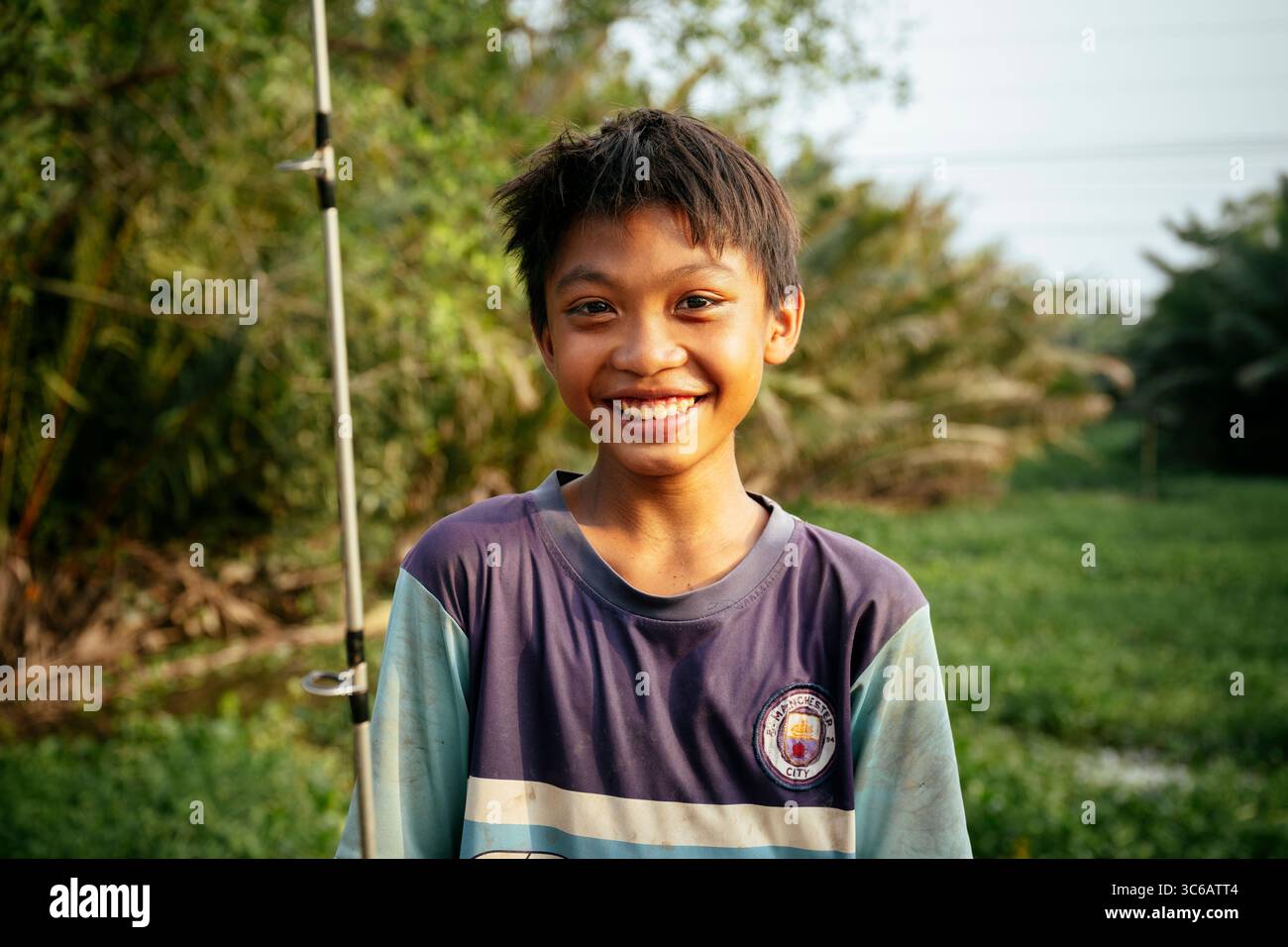 Portrait of boy near Ben Tre, Can Tho Province, Mekong Delta, South ...