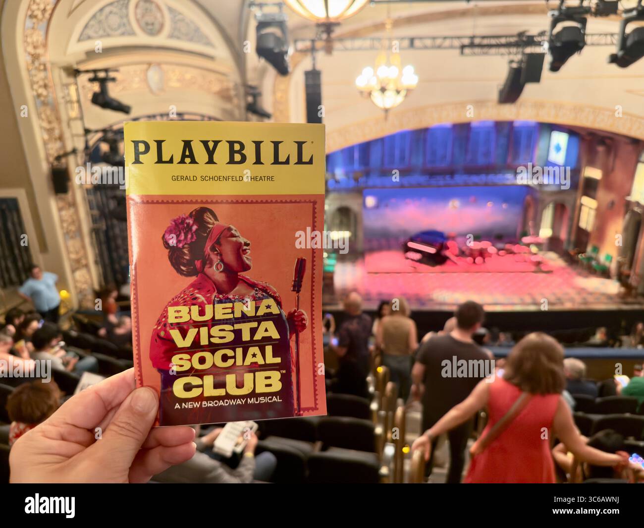 inside the Schoenfeld theatre waiting for the start of the Buena Vista ...