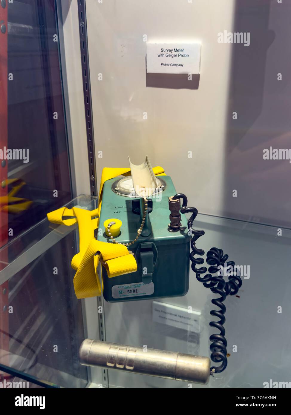 A radiation survey meter with Geiger probe in the National Museum of ...
