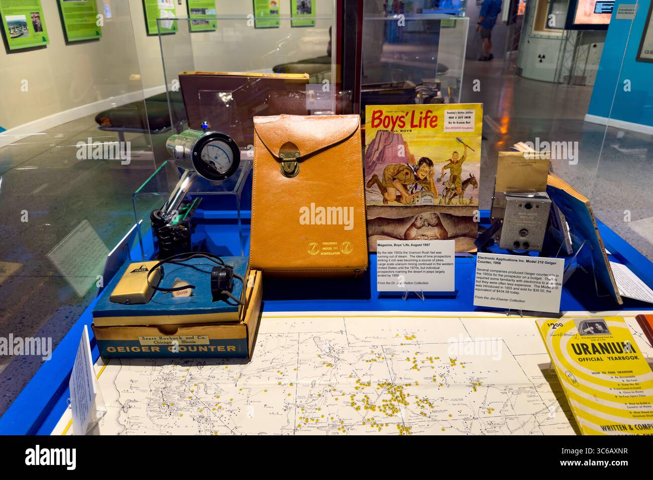 Uranium survey meters for the public in the National Museum of Nuclear ...