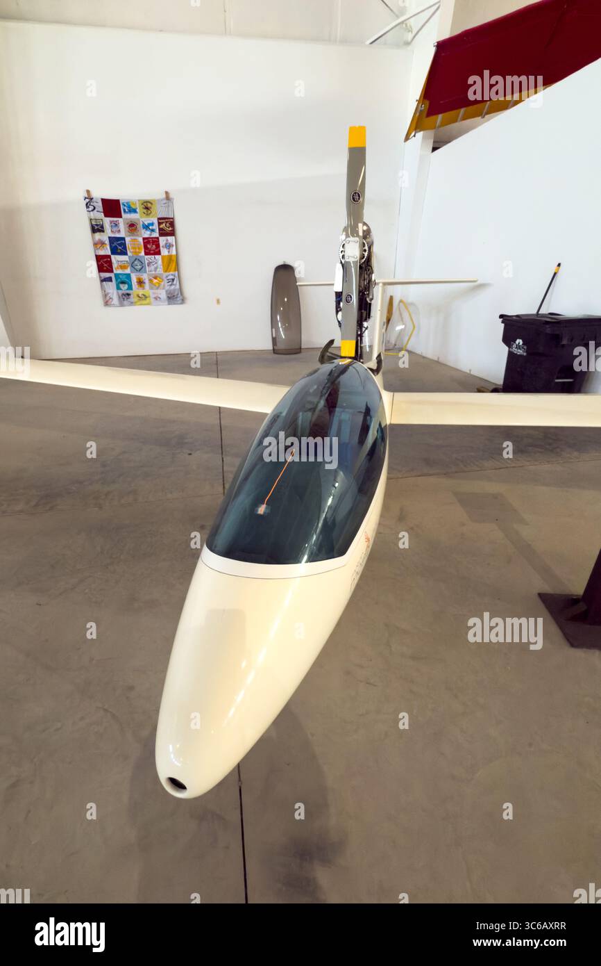 Motor of a Glasflugel H 303 Mosquito Motorglider in the Southwest ...
