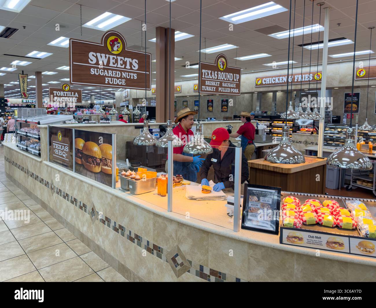 BBQ & other fast food in a Buc-ee's travel center convenience store in ...