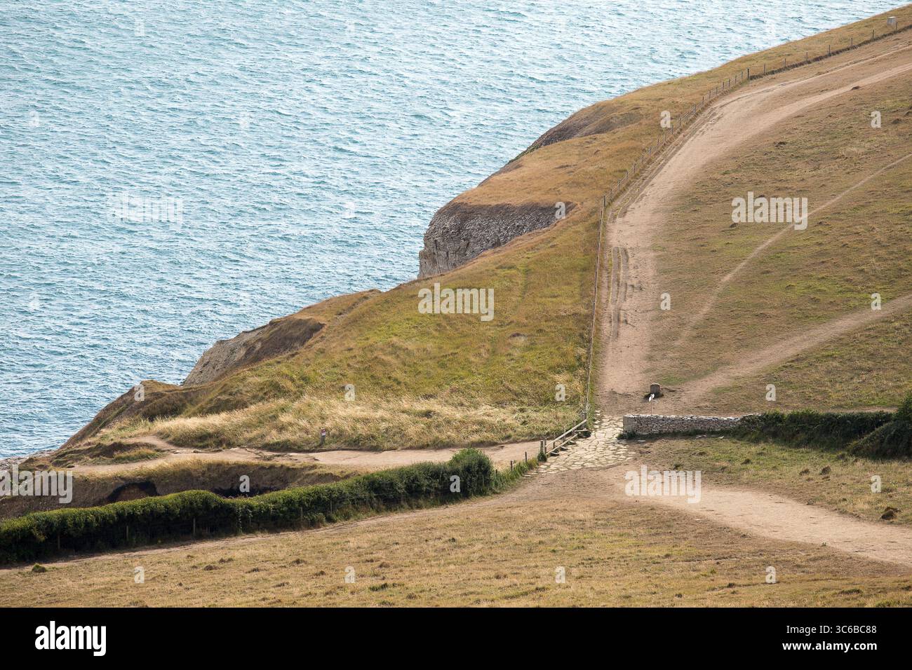 Dancing Ledge is a flat area of rock at the base of a small cliff on ...