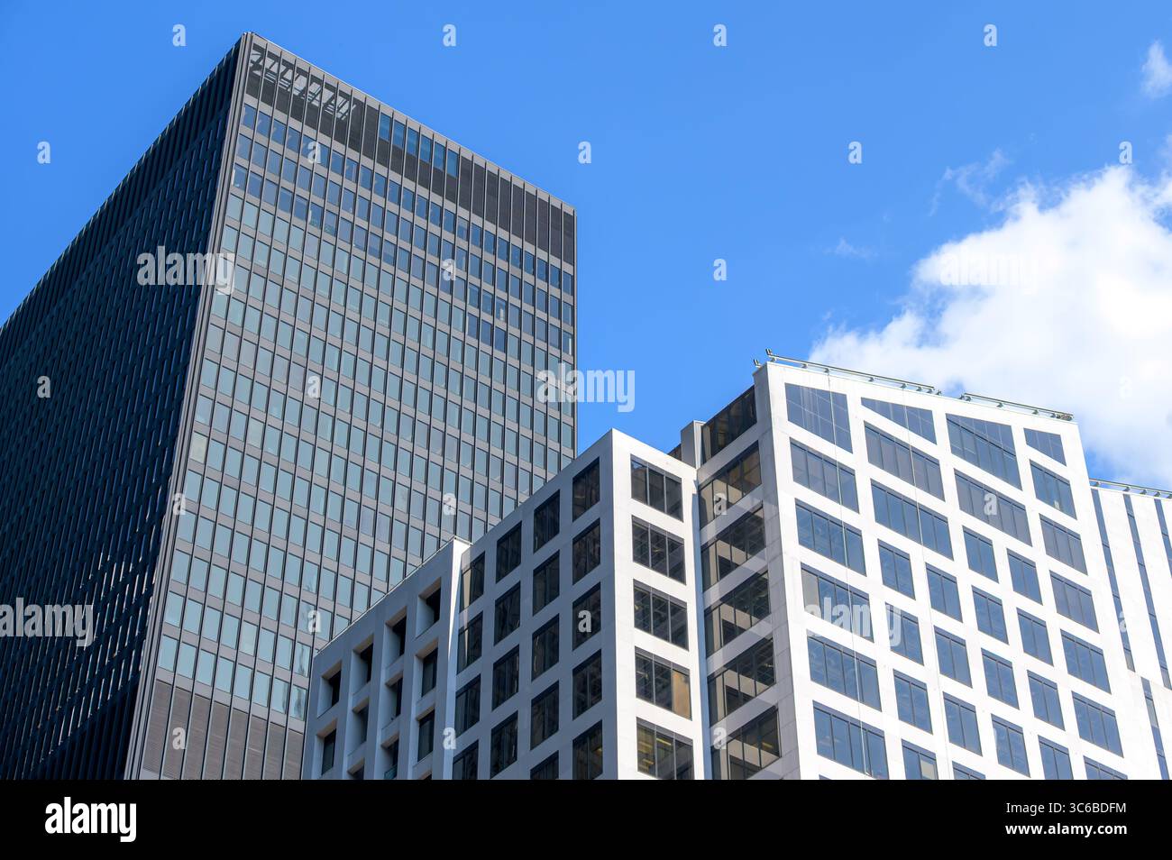 White office building slanted hi-res stock photography and images - Alamy