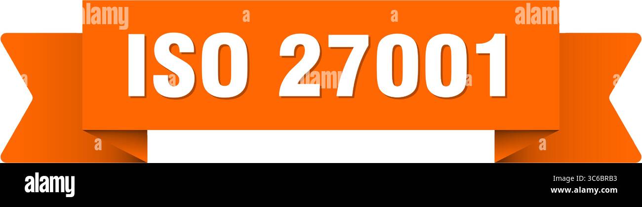 iso 27001 ribbon. iso 27001 ribbon isolated on transparent background ...