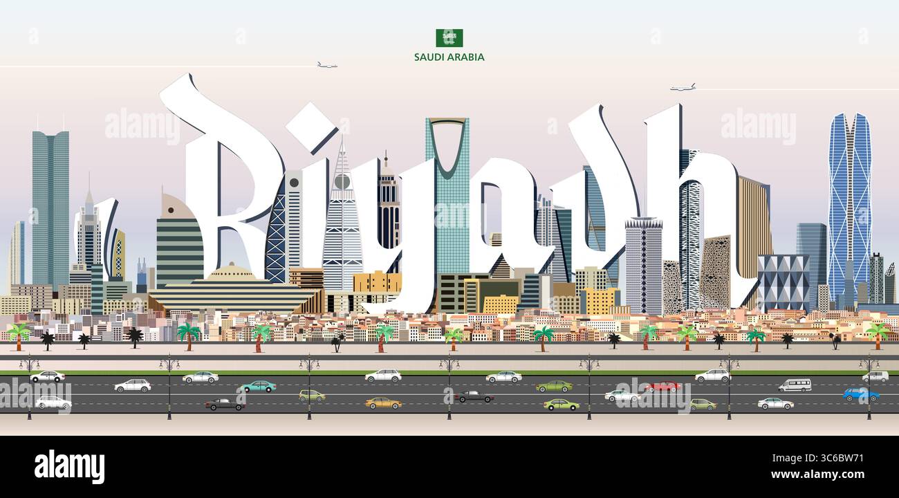 Kingdom centre tower view Stock Vector Images - Alamy
