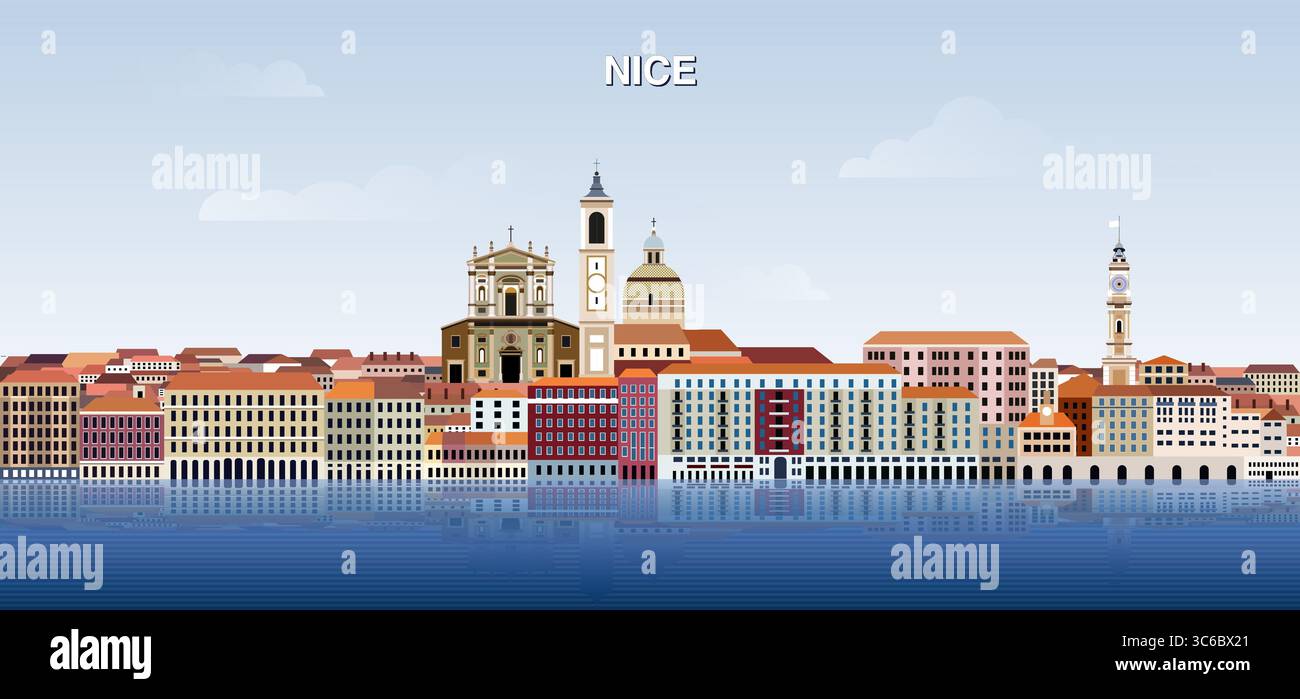 Beautiful panoramic view on Stock Vector Images - Alamy