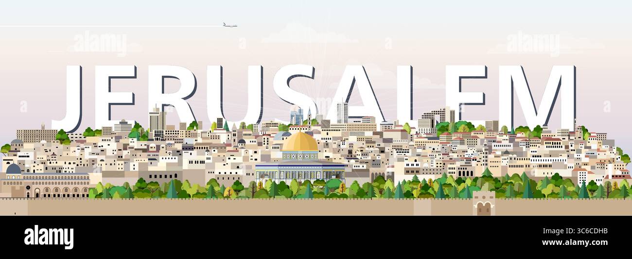 Jerusalem skyline dome Stock Vector Images - Alamy