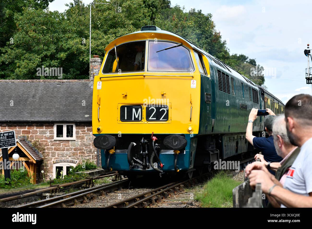 Severn Valley Railway heritage diesel locomotive Class 52 D1062 Western ...
