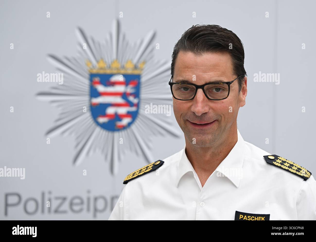 31 July 2025, Hesse, Frankfurt/Main: State Police Commissioner Felix ...