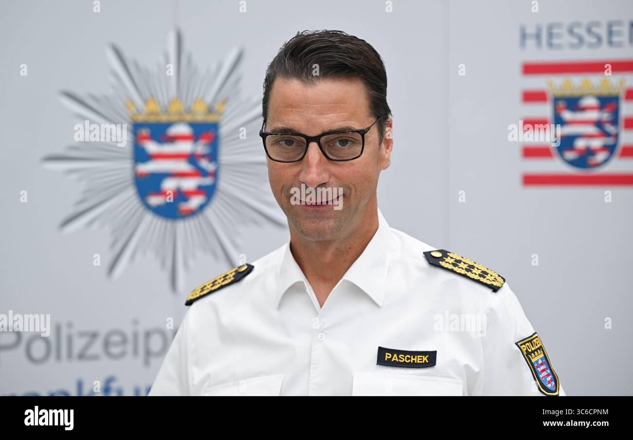 31 July 2025, Hesse, Frankfurt/Main: State Police Commissioner Felix ...