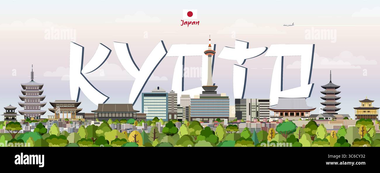 Famous kyoto attraction Stock Vector Images - Alamy