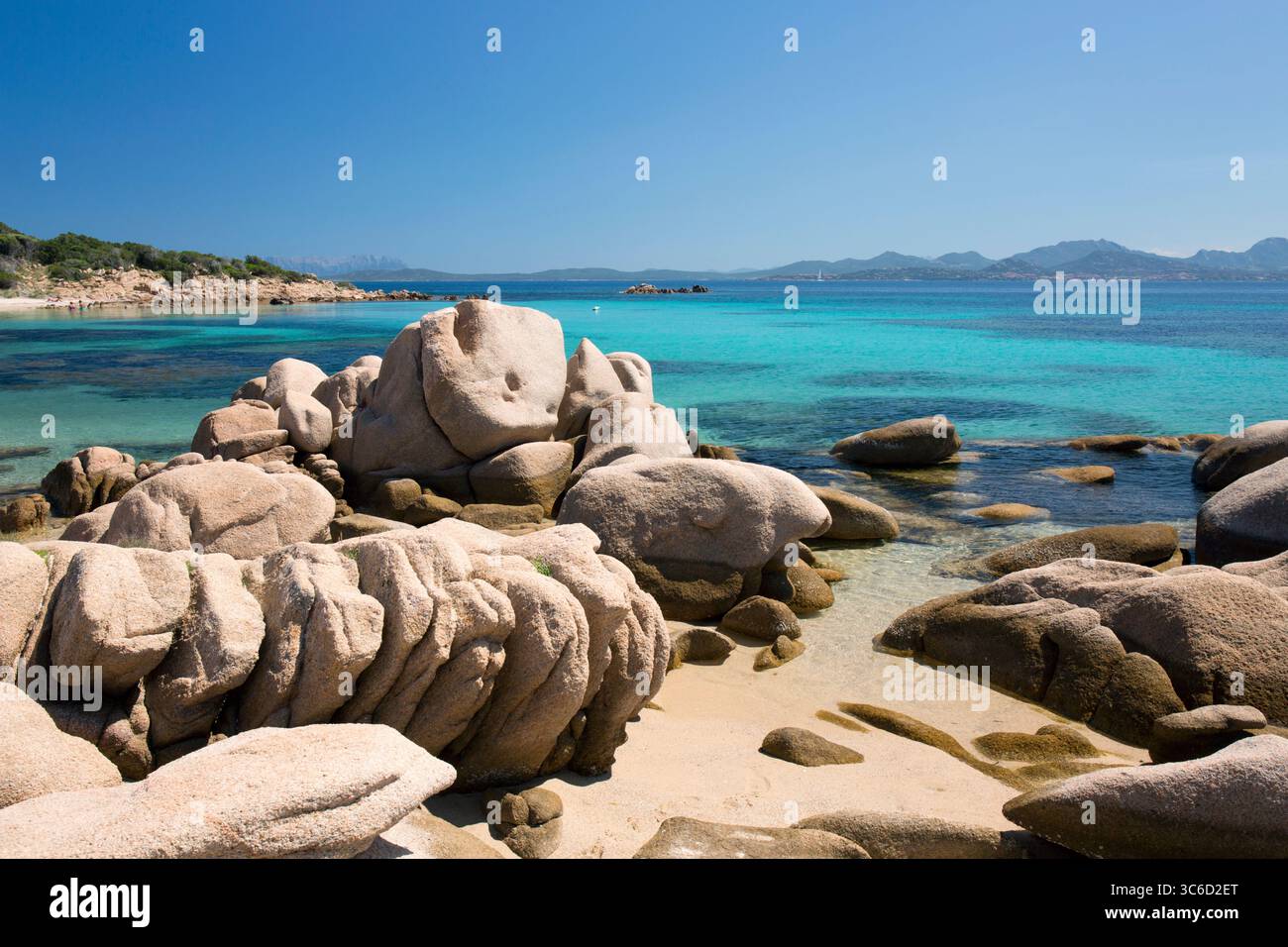 Capriccioli, Costa Smeralda, Sassari, Sardinia, Italy. View from the ...