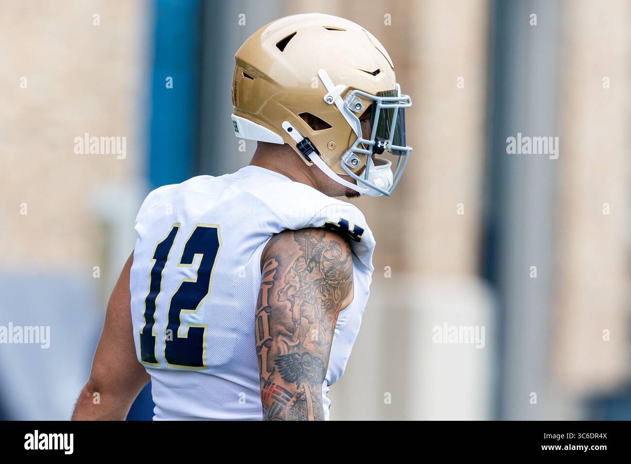 July 31, 2025: Notre Dame defensive lineman Jordan Botelho (12) during ...