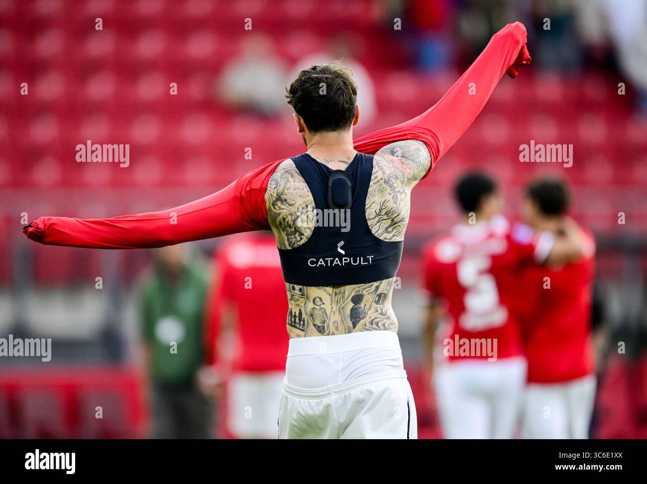 ALKMAAR - Troy Parrott of AZ after the conclusion of the second ...