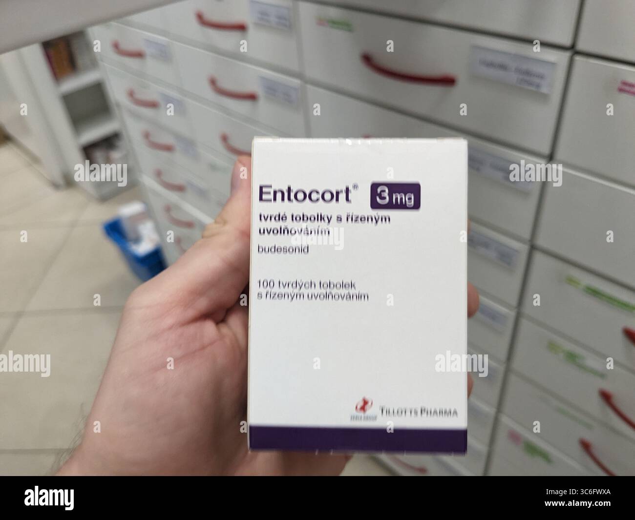 Prague,Czech Republic-May 6 2025: Entocort budesonide capsules for ...