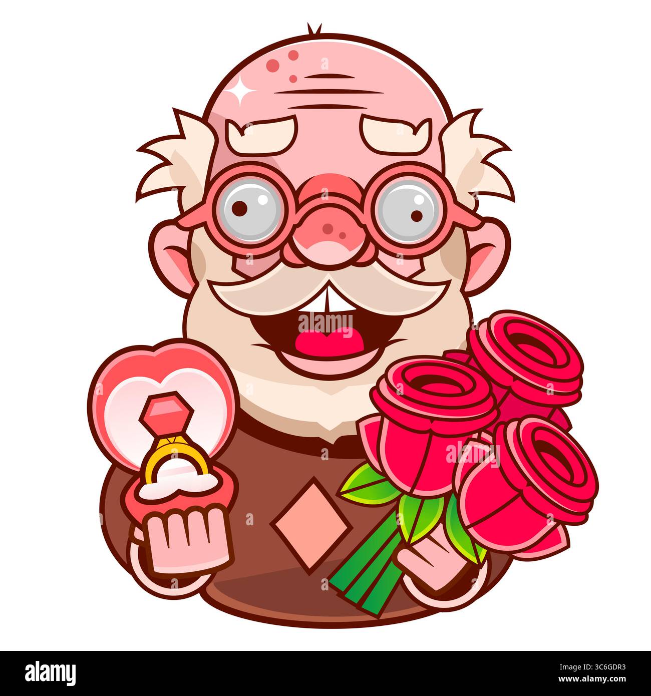 Stylish white mature man Stock Vector Images - Alamy