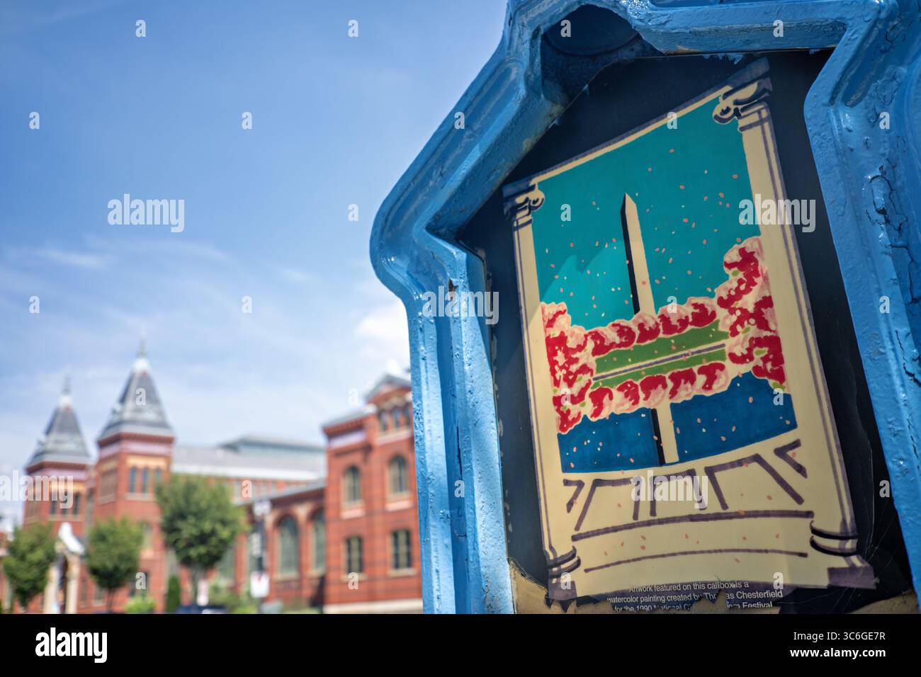 WASHINGTON DC — A watercolor painting by Thomas Chesterfield created ...