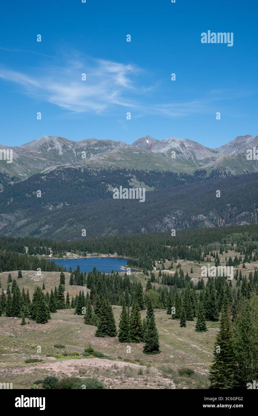 High elevation mountion landscape in the rocky mountains of CO Stock ...